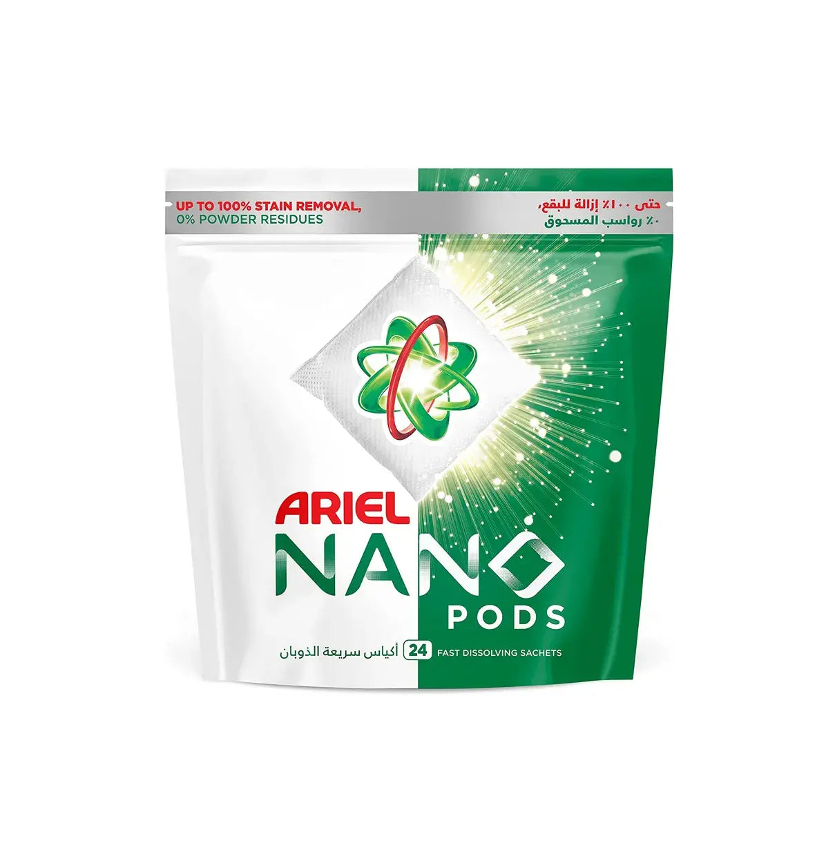 Ariel Nano Pods Detergent Powder, Fast Dissolving, Powerful Cleaner an