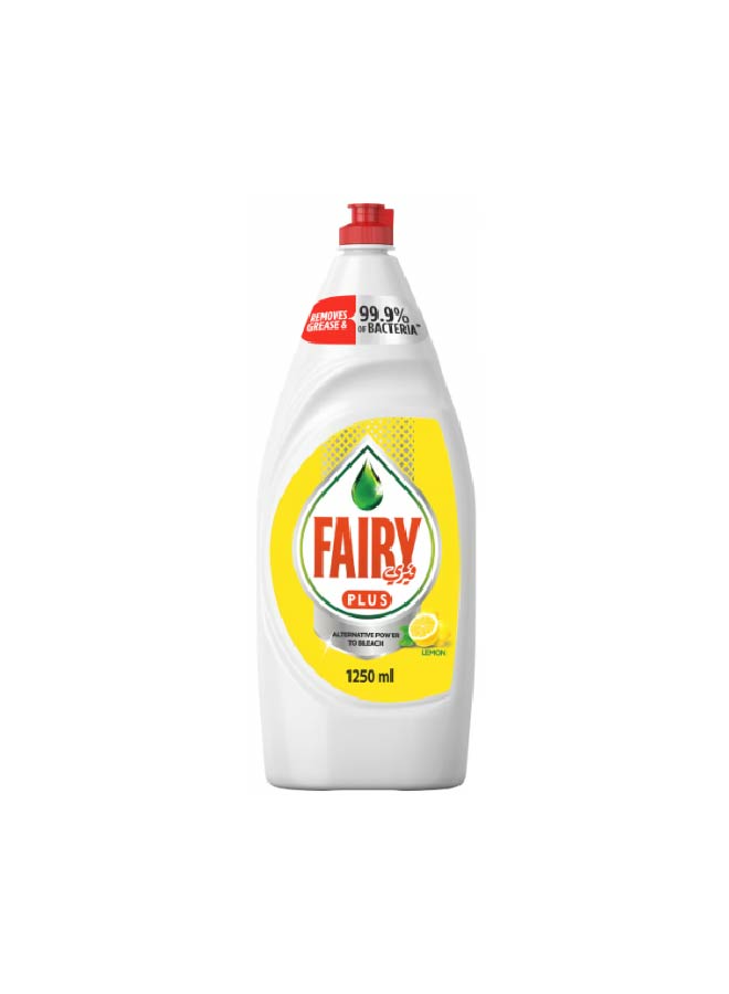 Fairy Plus Dishwashing Liquid With Lemon Scent Value Pack 1.25 Litres