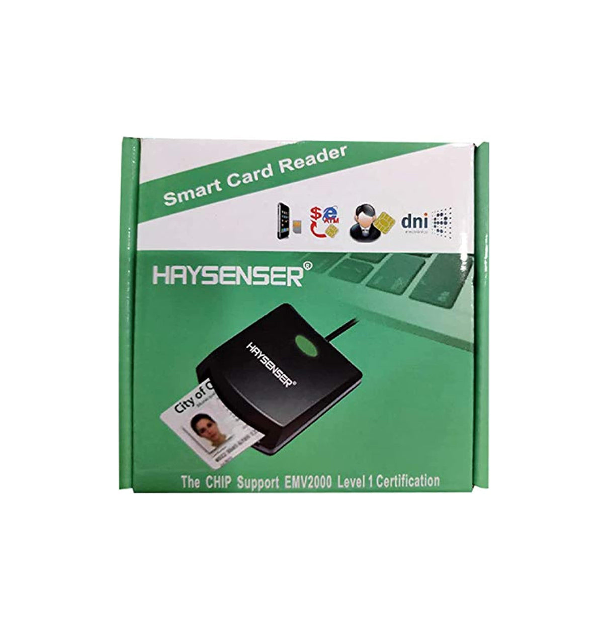 Haysenser Emv Sim Eid Smart Chip Card Reader, Writer, Programmer Devic